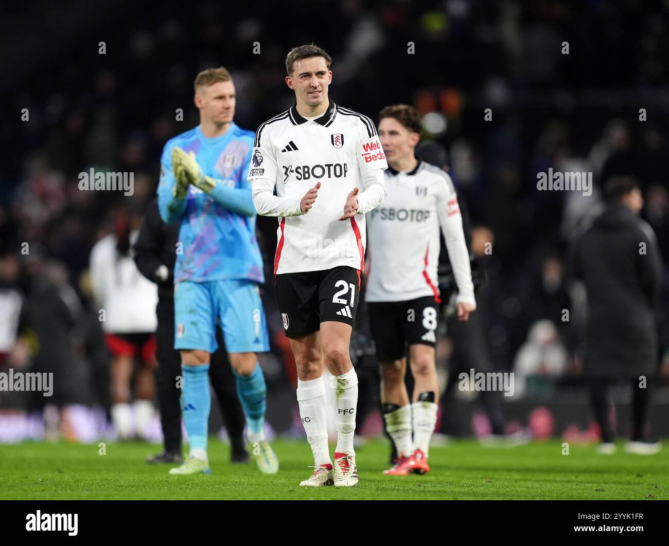 Fulham’s Timothy Castagne after their side’s draw in the Premier League ...