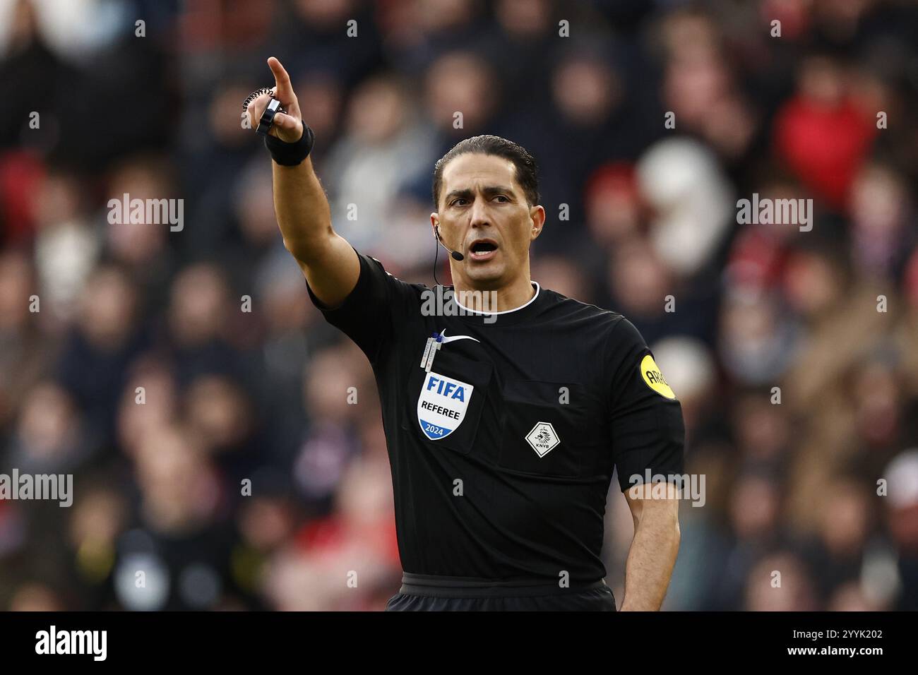 EINDHOVEN - Referee Serdar Gozubuyuk during the Dutch Eredivisie match ...