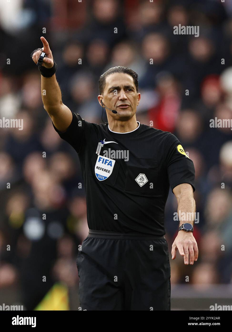 EINDHOVEN - Referee Serdar Gozubuyuk during the Dutch Eredivisie match ...