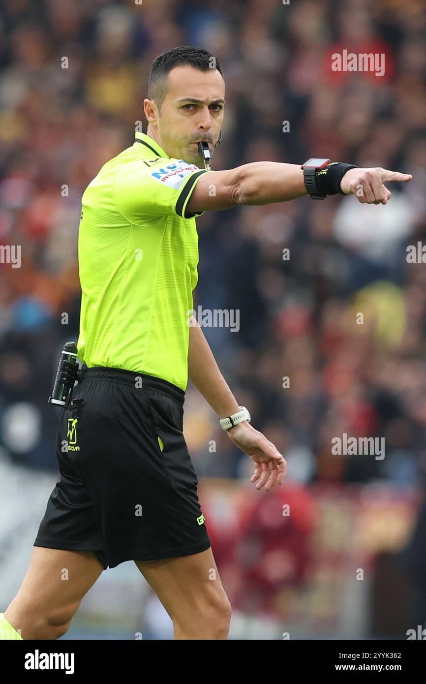 Rome, Italy 22.12.2024 : Referee Di Bello during Italian football ...