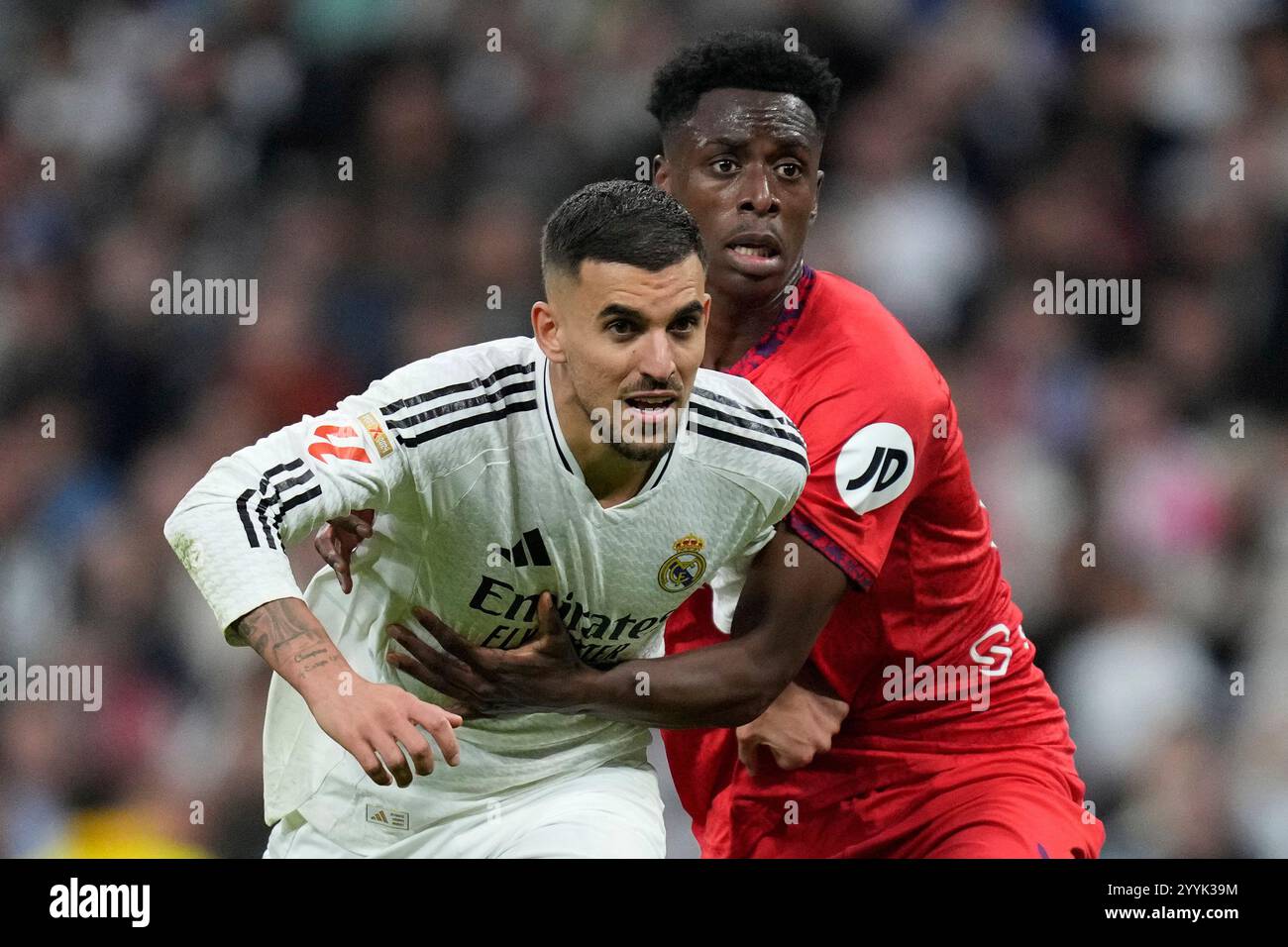 Sevilla's Albert Sambi Lokonga tries to stop Real Madrid's Dani ...
