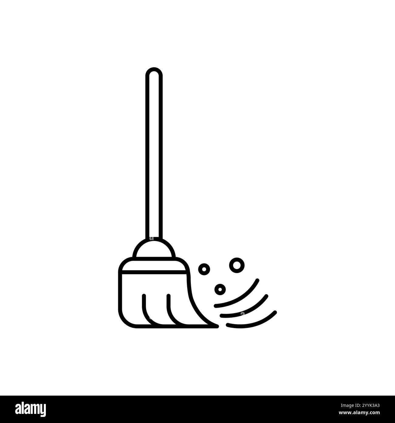 Sweeping tool icon Cut Out Stock Images & Pictures - Alamy