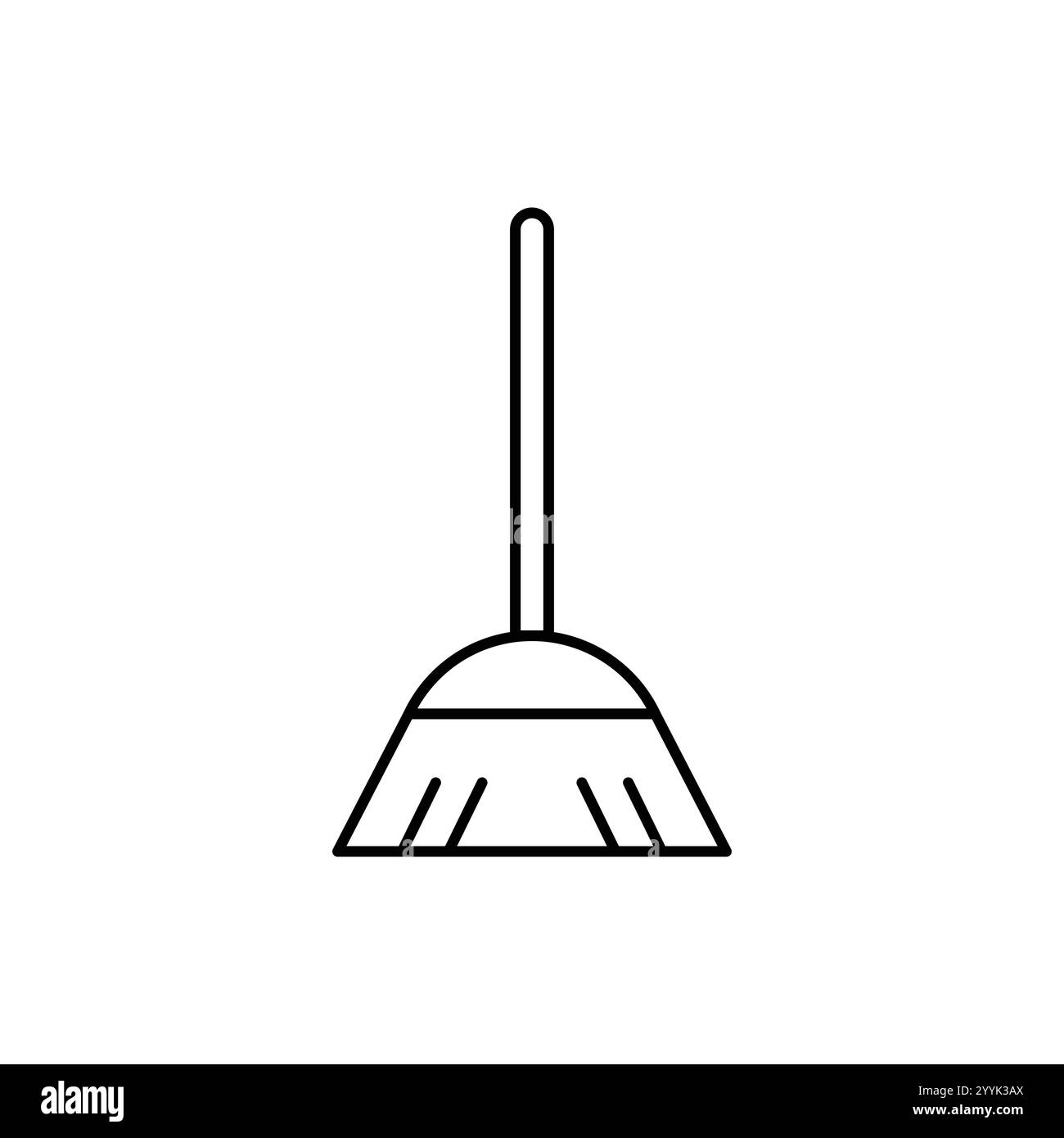 Broom brush icon hi-res stock photography and images - Alamy
