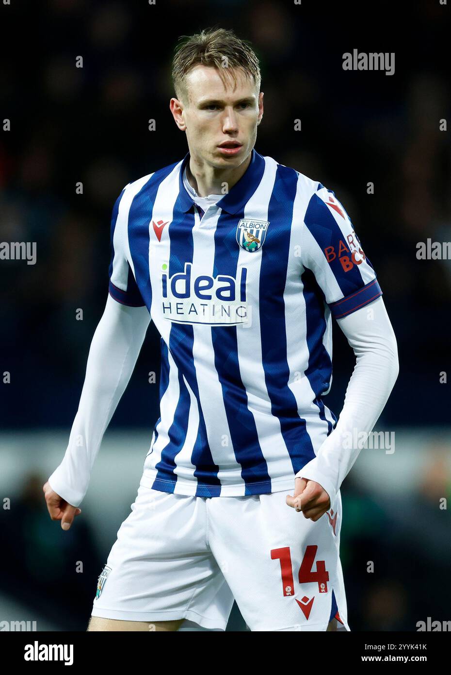 West Bromwich Albion's Torbjorn Heggem during the Sky Bet Championship ...