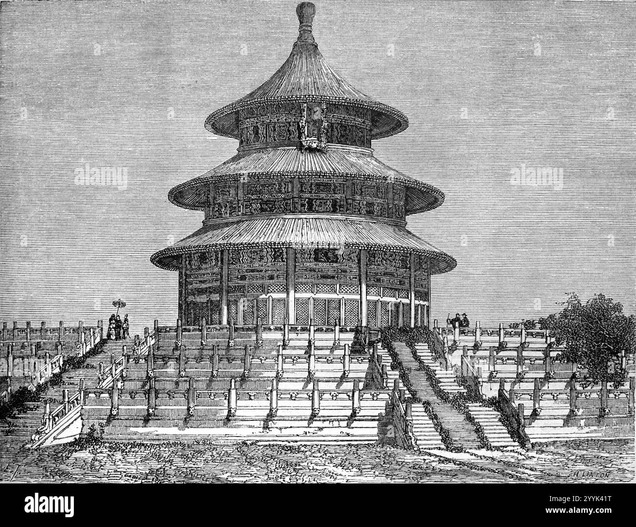 Teired roof hi-res stock photography and images - Alamy