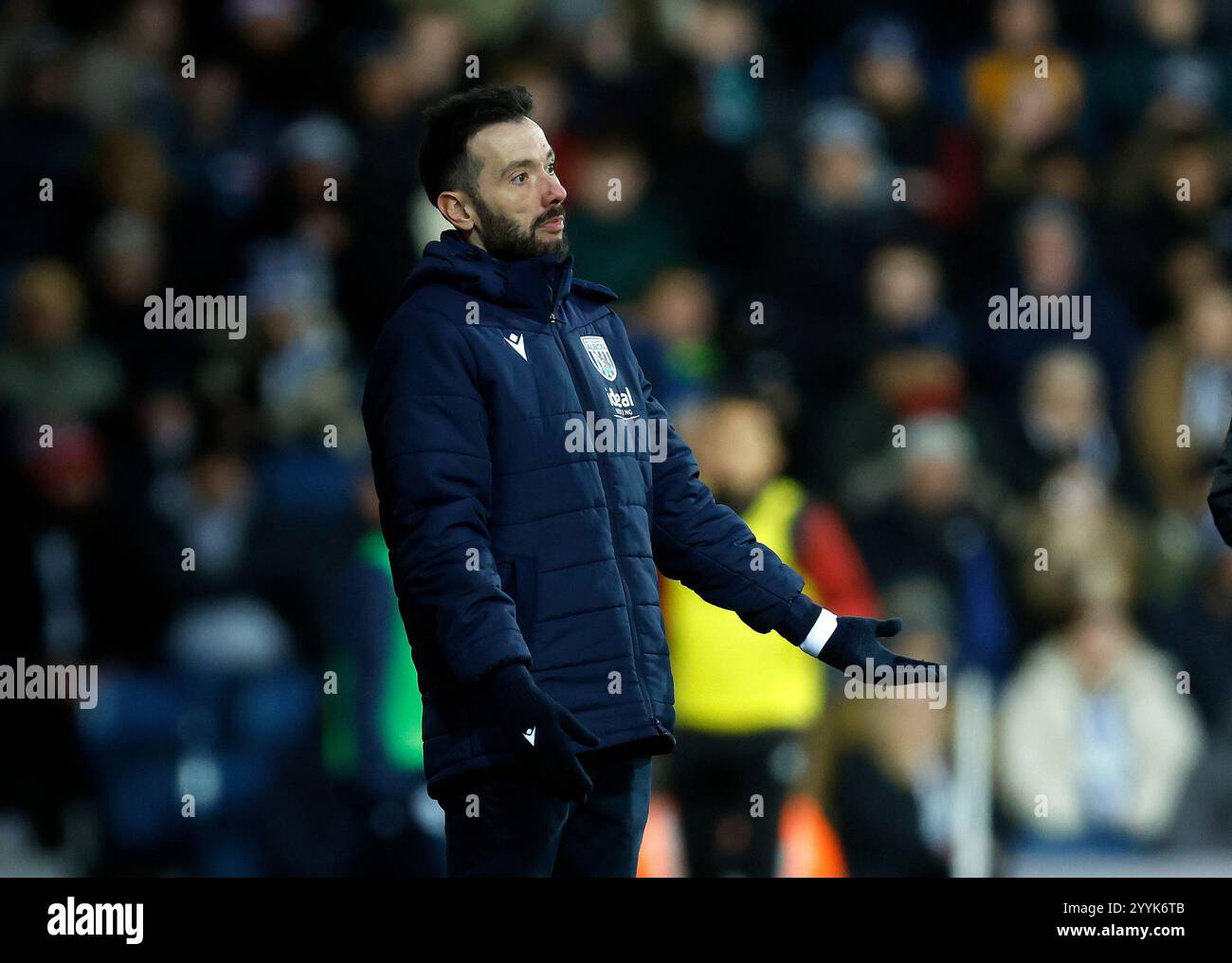 West Bromwich Albion manager Carlos Corberan during the Sky Bet ...