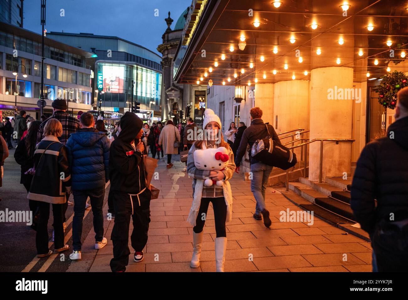 The Queens Hotel, City Square, Leeds, UK. Leeds City Centre during the ...