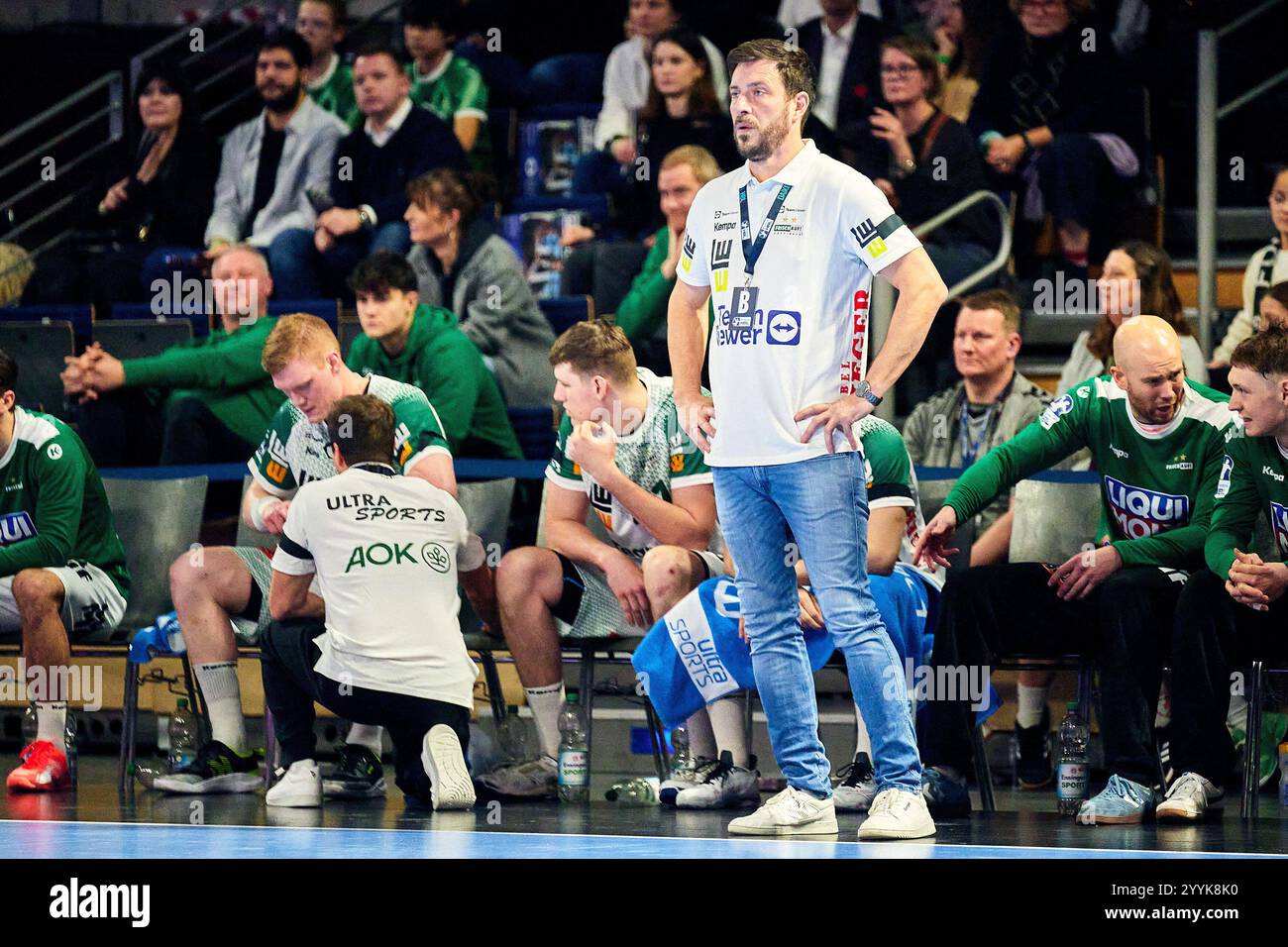 Ben Matschke (Frisch Auf Goeppingen, Trainer), GER, Fuechse Berlin vs ...