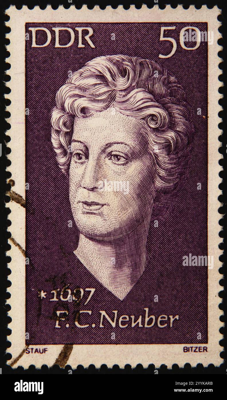 Friederike Caroline Neuber (1697-1760), a German actress and theater ...