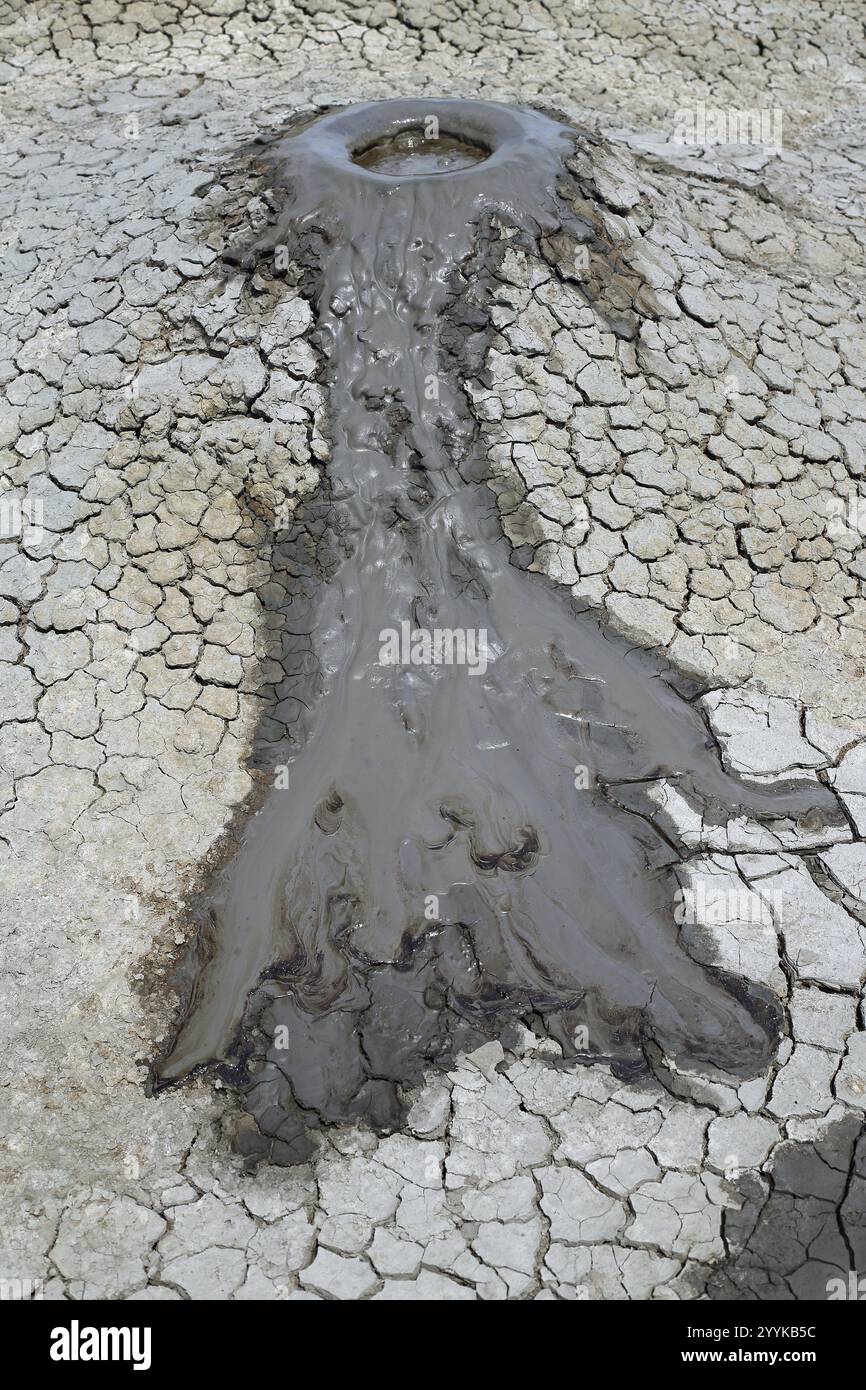 Mud volcanoes, volcano, mud, Georgia, Asia Stock Photo - Alamy