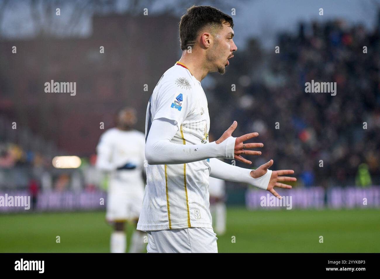 Venice, Italy. 22nd Dec, 2024. Disappointment of Cagliari's Gianluca ...