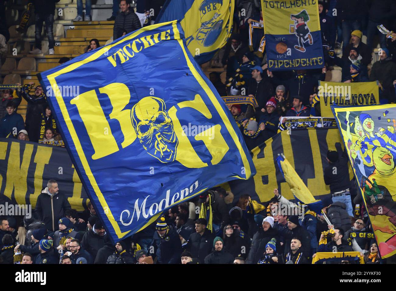 Fans of Modena during Modena FC vs AC Pisa, Italian soccer Serie B ...