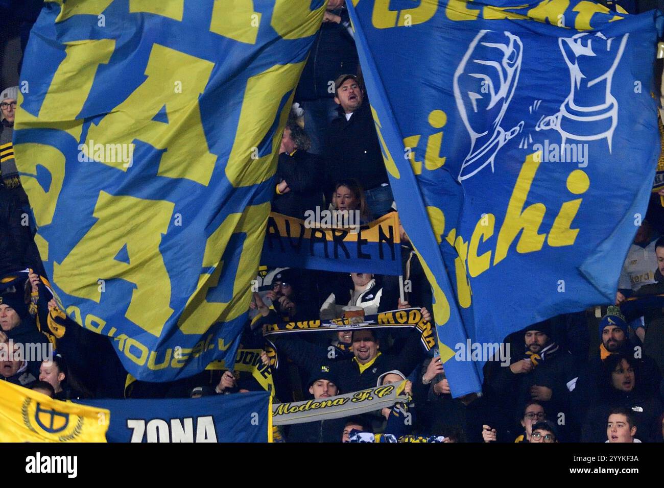 Fans of Modena during Modena FC vs AC Pisa, Italian soccer Serie B ...