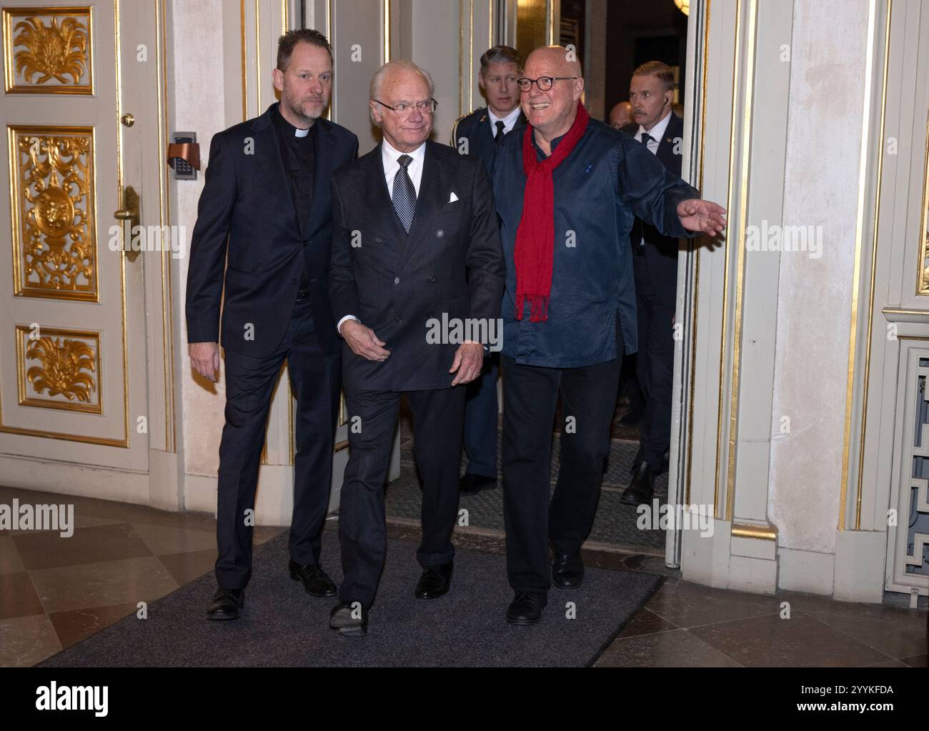 Stockholm, Sweden. 22nd Dec, 2024. Sweden's King Carl Gustaf attended a ...