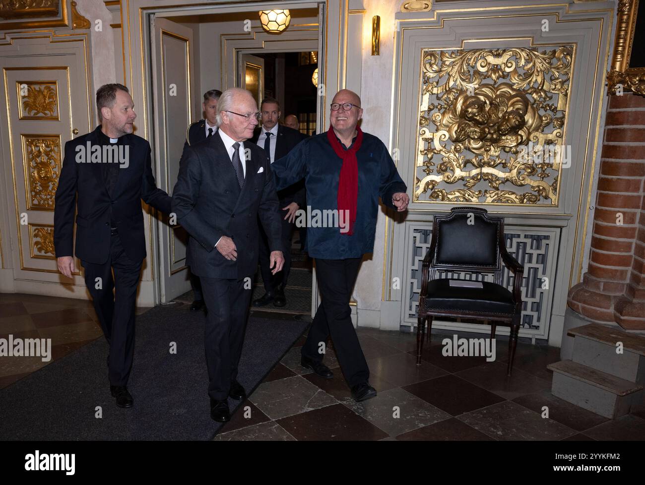 Stockholm, Sweden. 22nd Dec, 2024. Sweden's King Carl Gustaf attended a ...