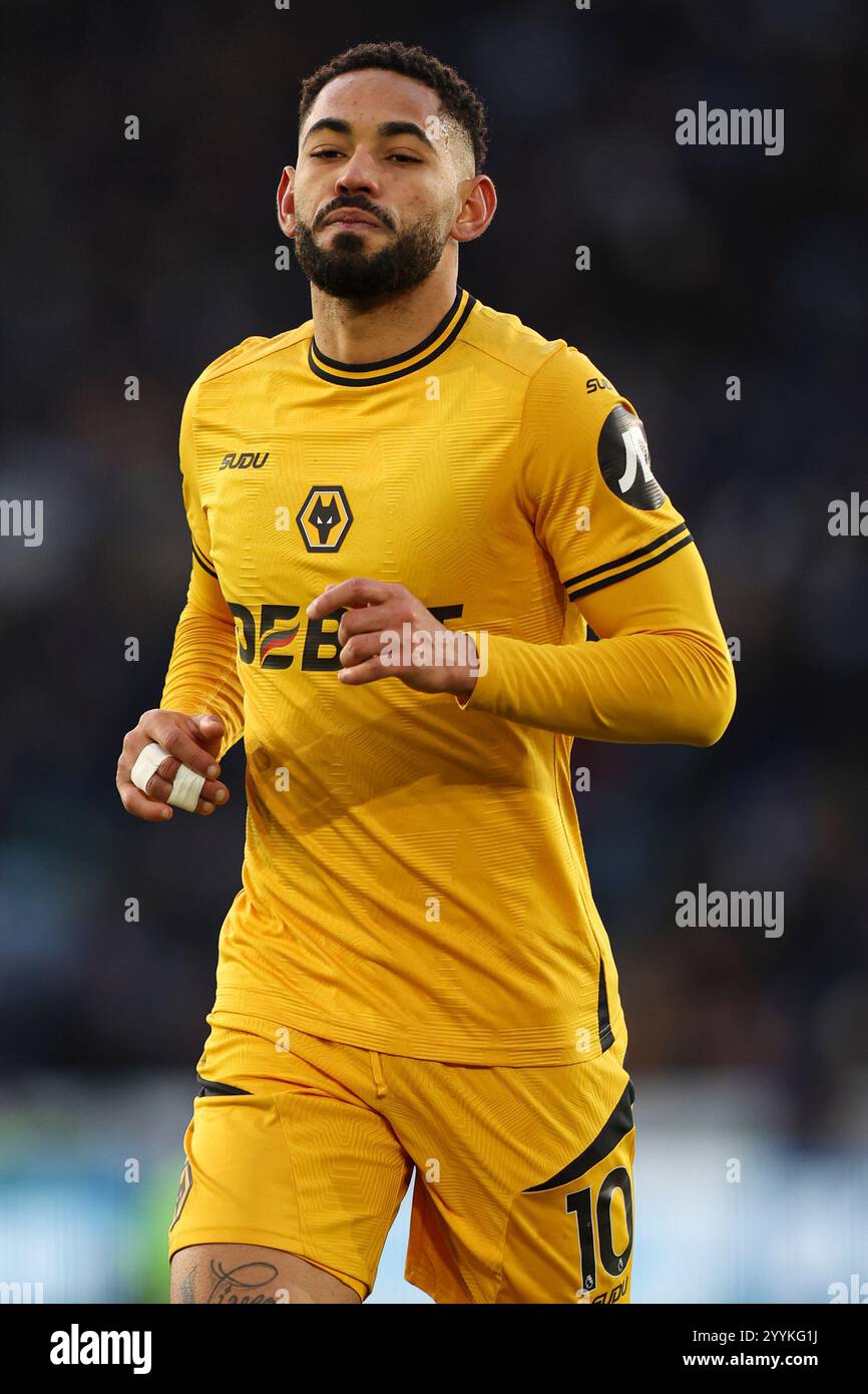 Wolverhampton, UK. 22nd Dec, 2024. Matheus Cunha of Wolves during the ...