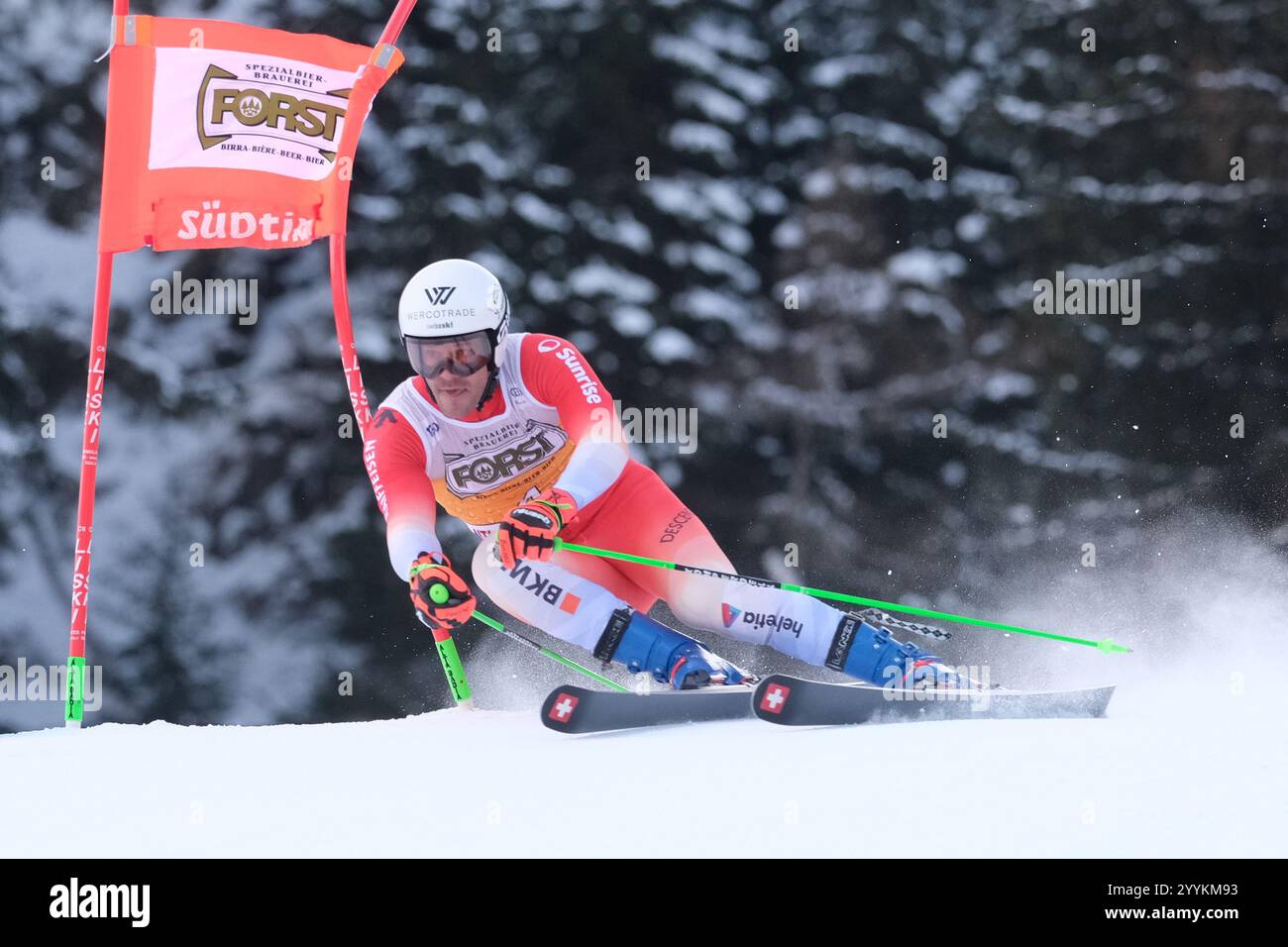 Thomas Tumler of Team Switzerland competes during the Audi FIS Alpine ...