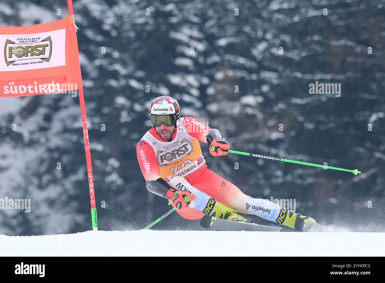 Luca Aerni of Team Switzerland competes during the Audi FIS Alpine Ski ...