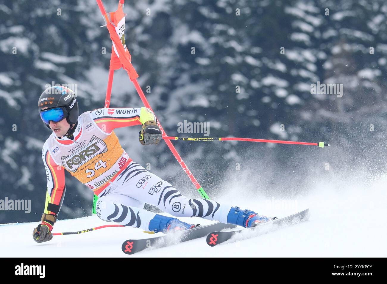 Jonas Stockinger of Team Germany competes during the Audi FIS Alpine ...