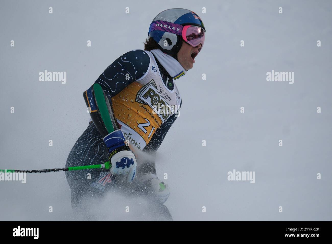 Lucas Pinheiro Braathen of Team Brasil competes during the Audi FIS ...