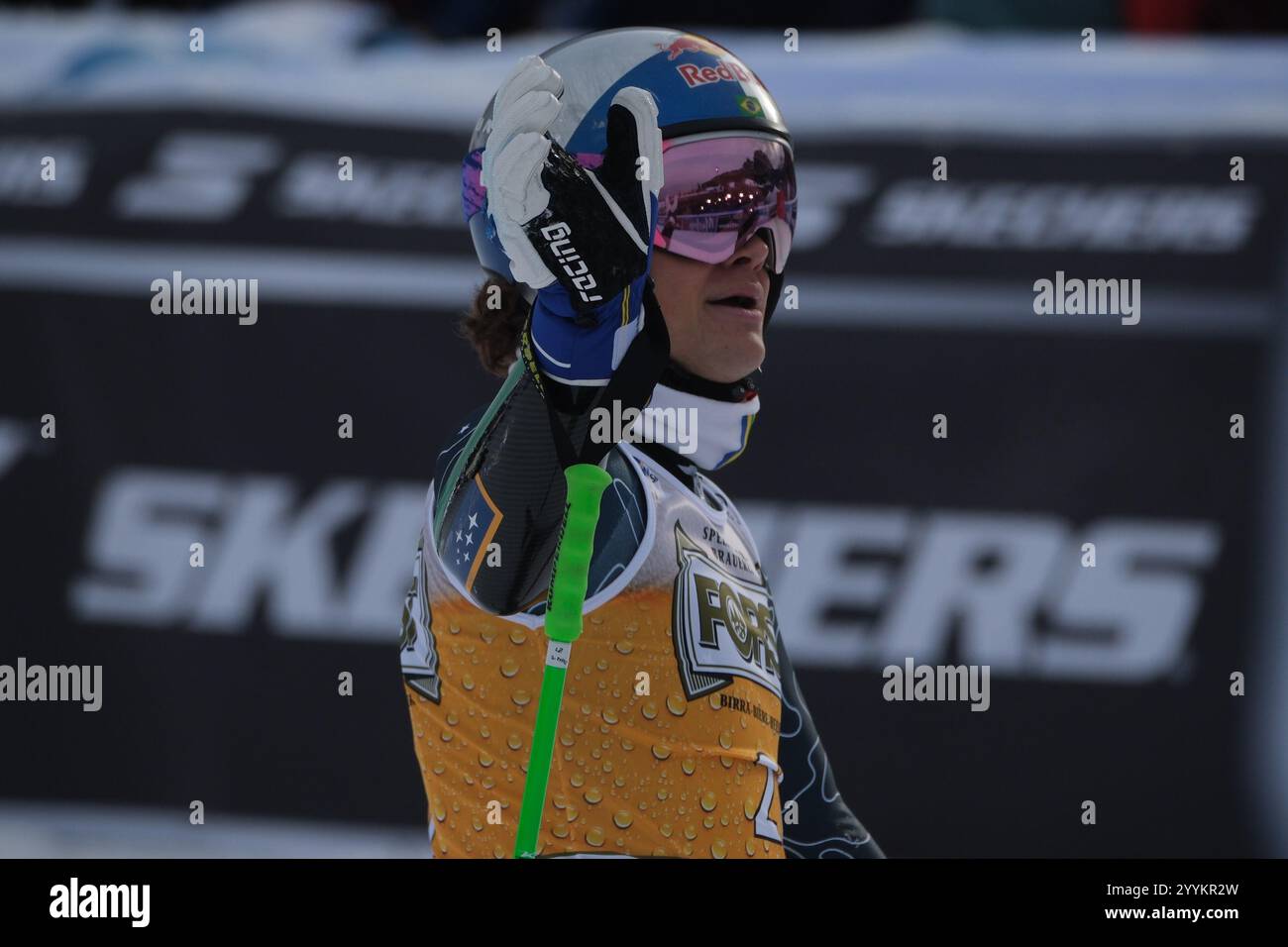 Lucas Pinheiro Braathen of Team Brasil competes during the Audi FIS ...