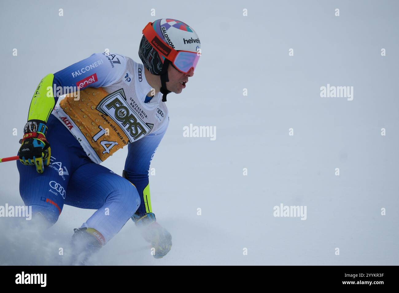 Luca de Aliprandini of Team Italy competes during the Audi FIS Alpine ...