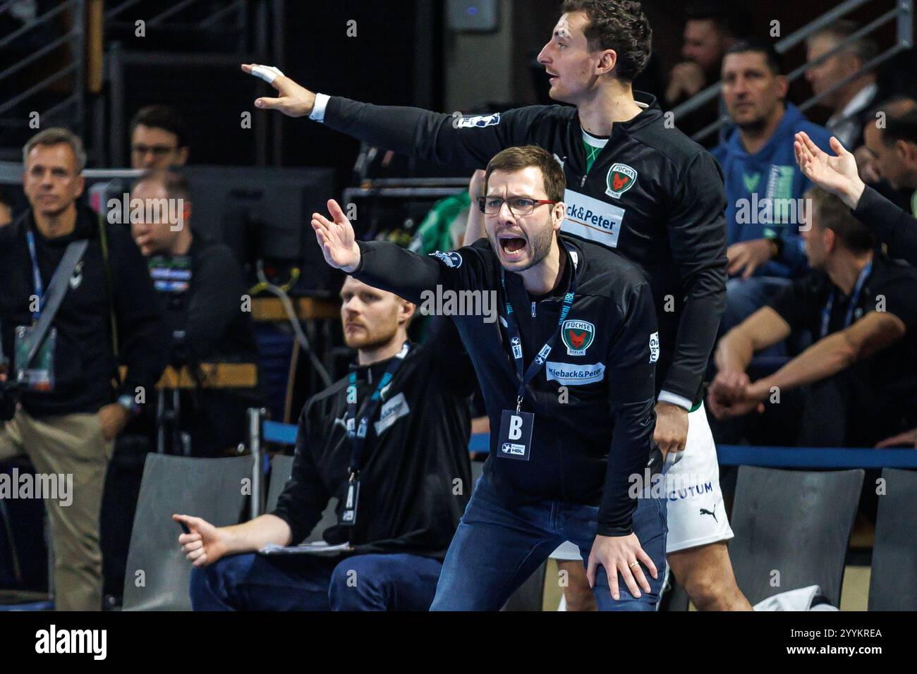 Berlin, Germany. 22nd Dec, 2024. Handball: Bundesliga, Füchse Berlin ...