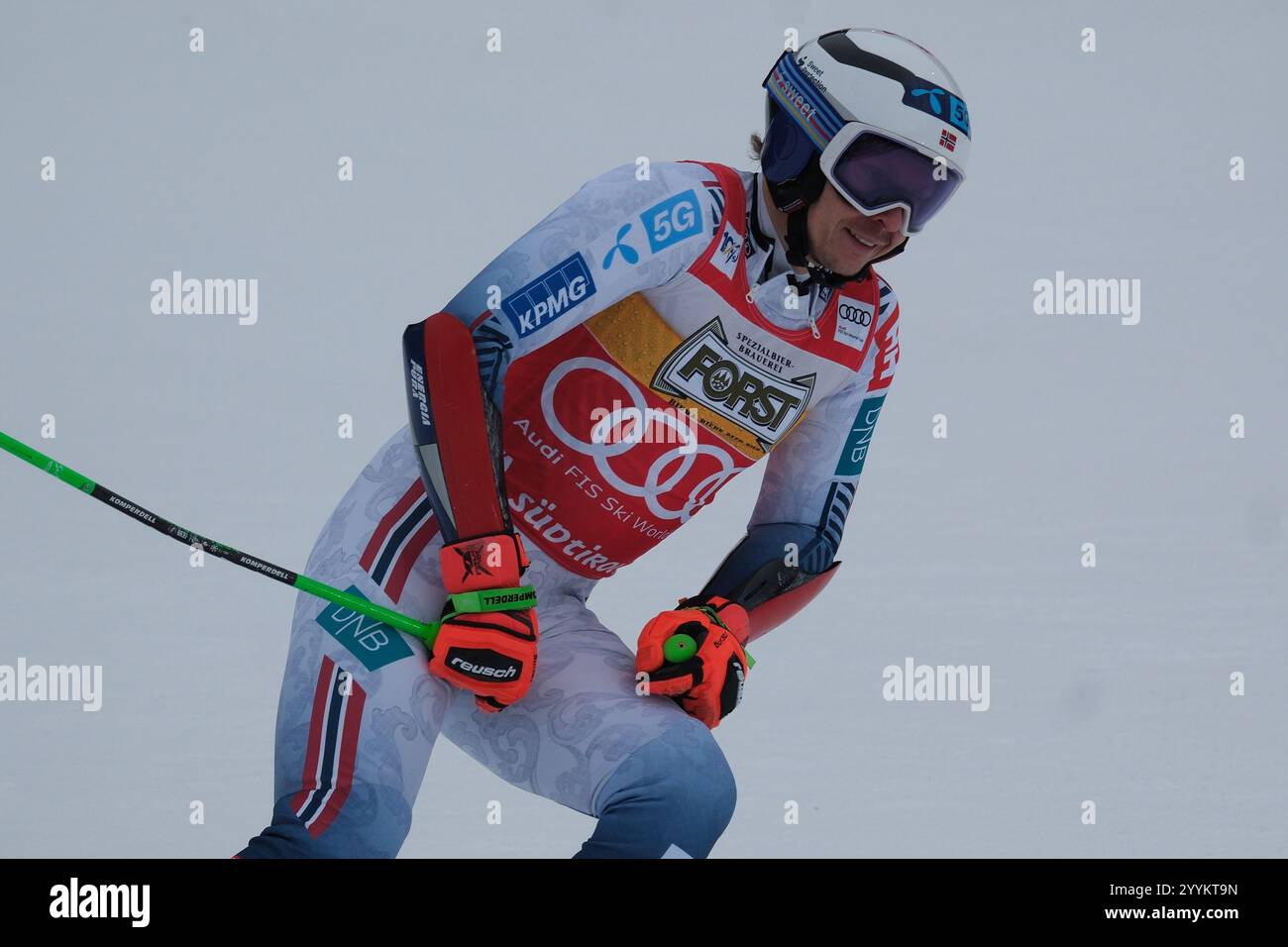 Henrik Kristoffersen of Team Norway competes during the Audi FIS Alpine ...
