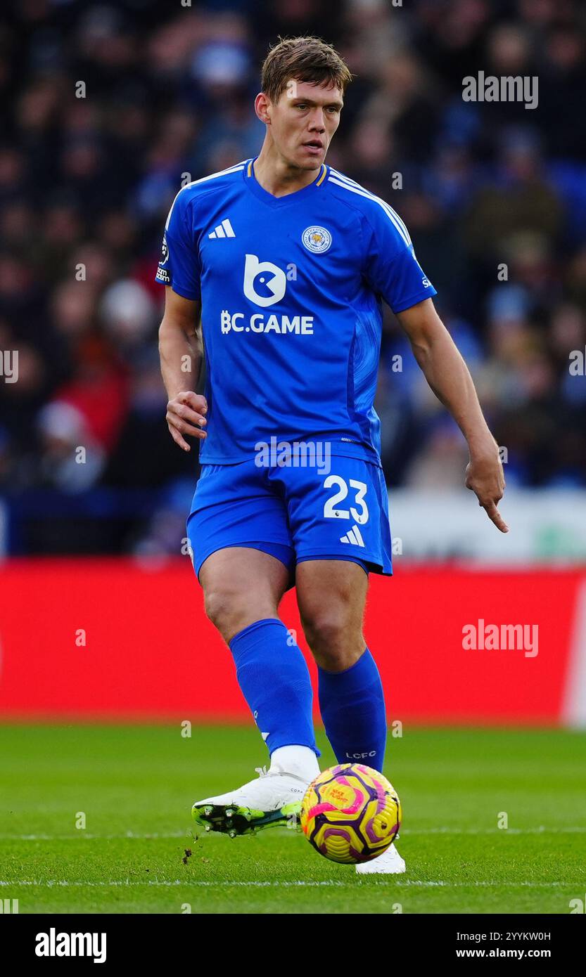 Leicester City's Jannik Vestergaard during the Premier League match at ...