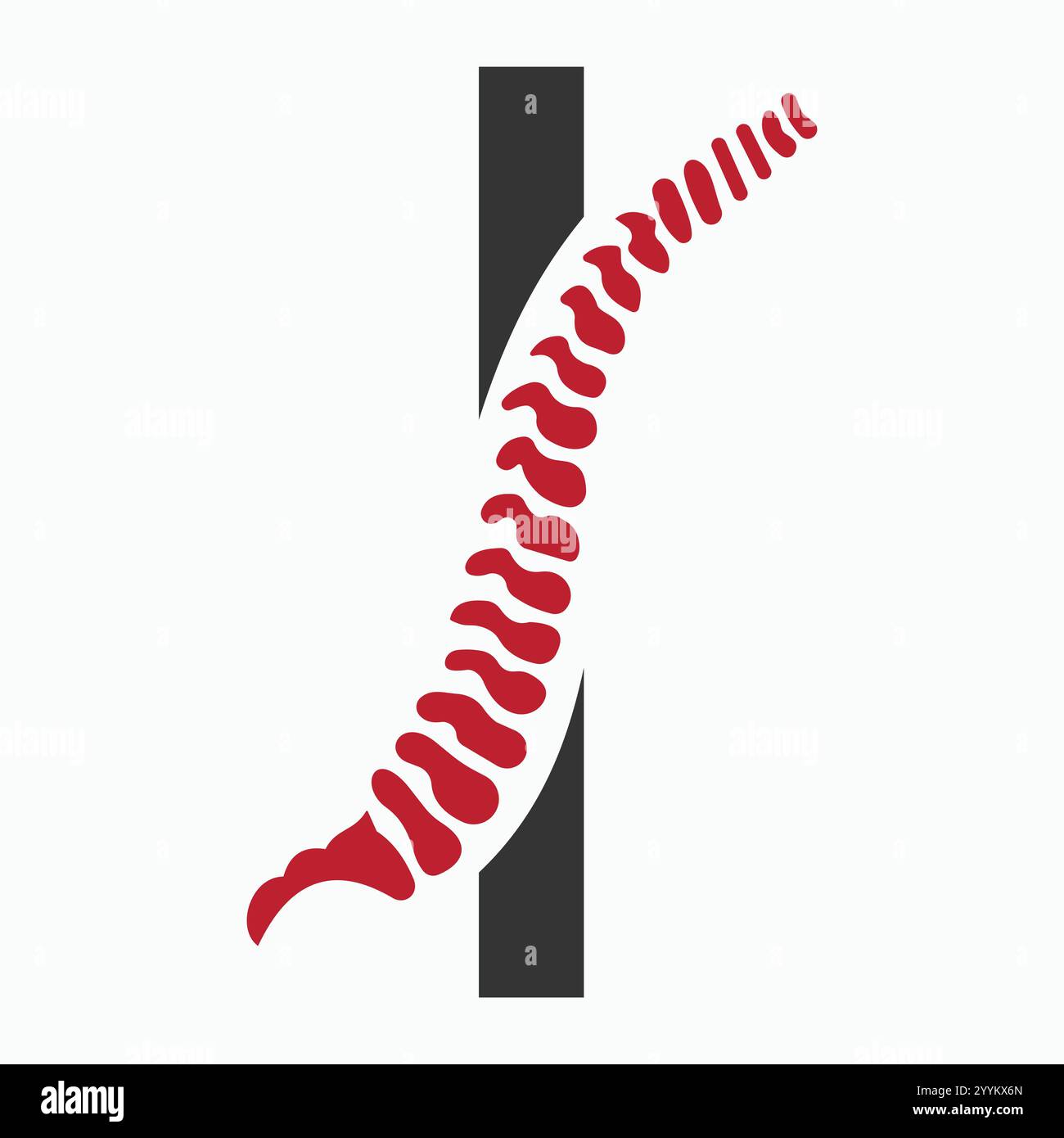 Initial Letter I Spine Logo Concept For Chiropractic Logo Design ...