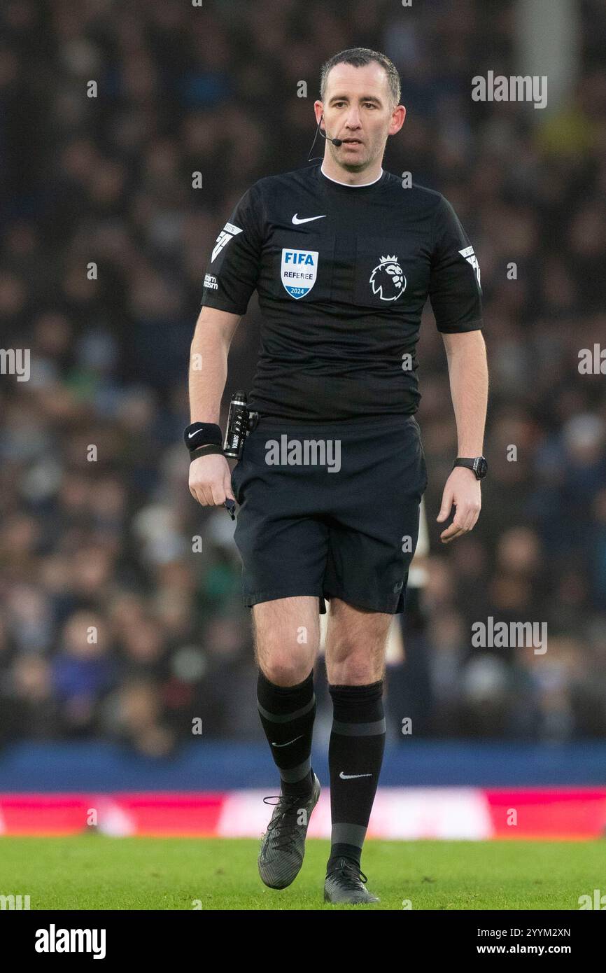 Referee Chris Kavanagh during the Premier League match between Everton ...