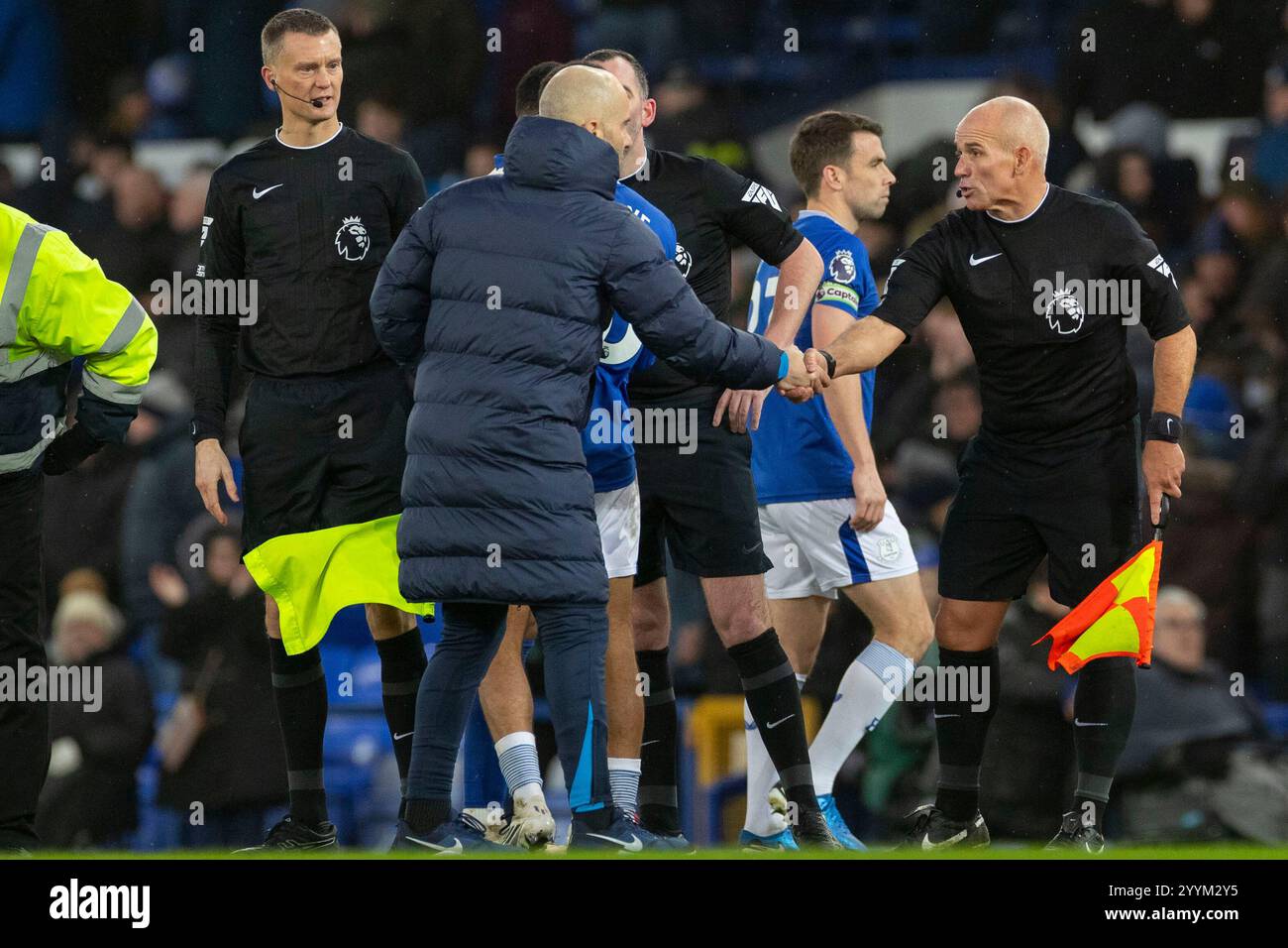 Chelsea FC manager Enzo Maresca shaking hands with the Officials during ...