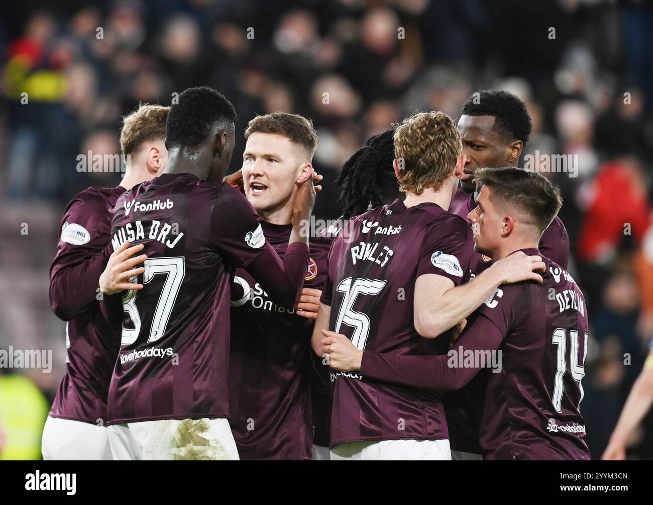 Tynecastle Park, Edinburgh.Scotland UK.22nd Dec 24 William Hill ...