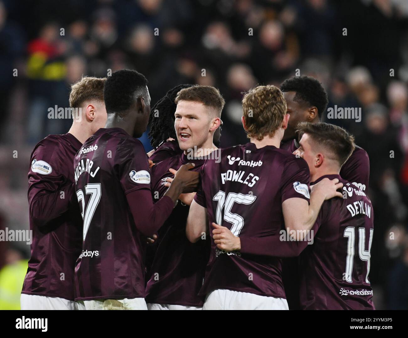 Tynecastle Park, Edinburgh.Scotland UK.22nd Dec 24 William Hill ...