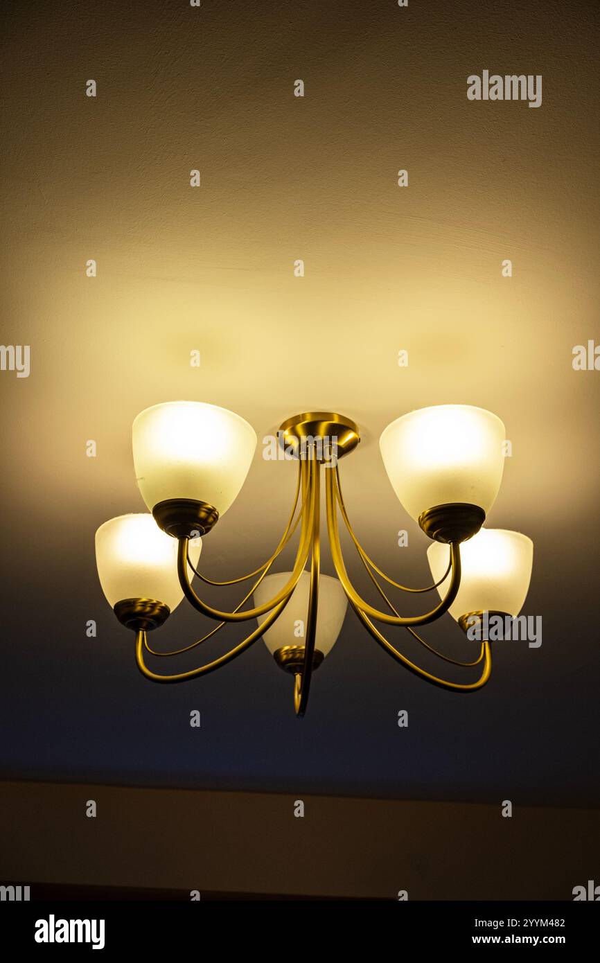 Old style ceiling light Stock Photo - Alamy