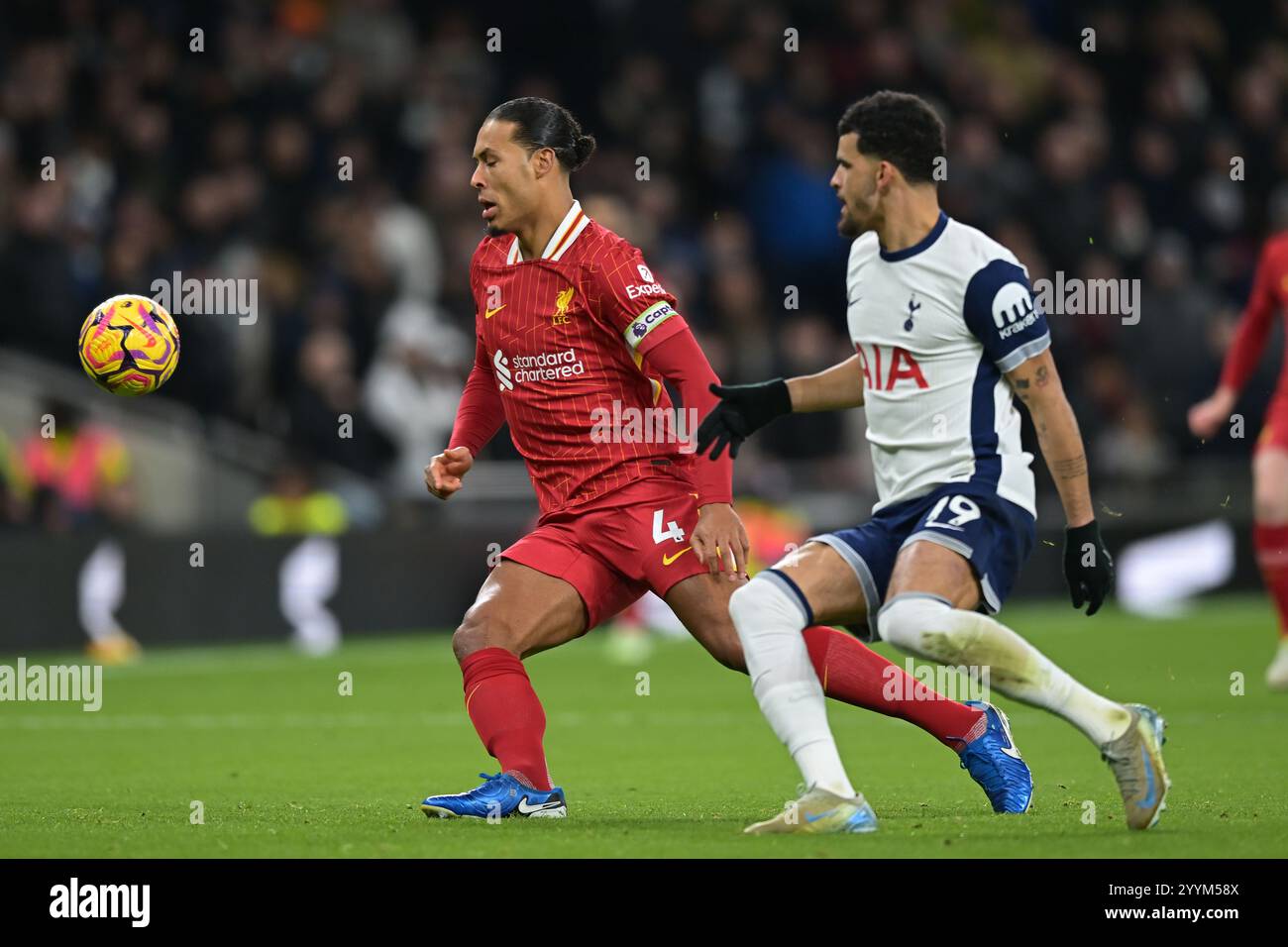 London UK 22nd December 2024 Dominic Solanke of Tottenham Hotspur ...