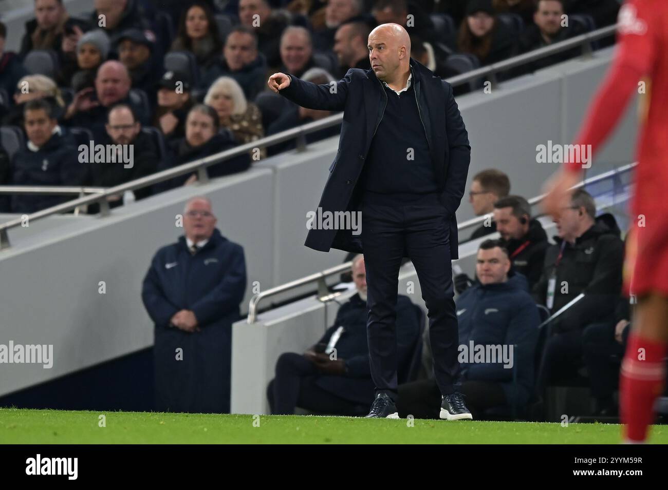 London, UK. 22nd Dec, 2024. Arne Slot Manager of Liverpool during the ...