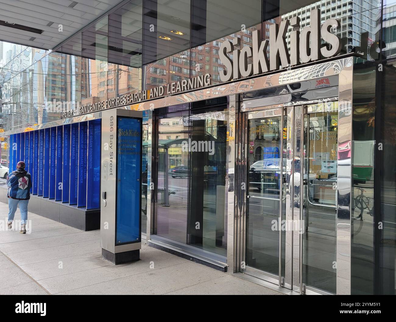 Toronto, Canada. 14th Nov, 2024. Signage for the Sick Kids Hospital is ...