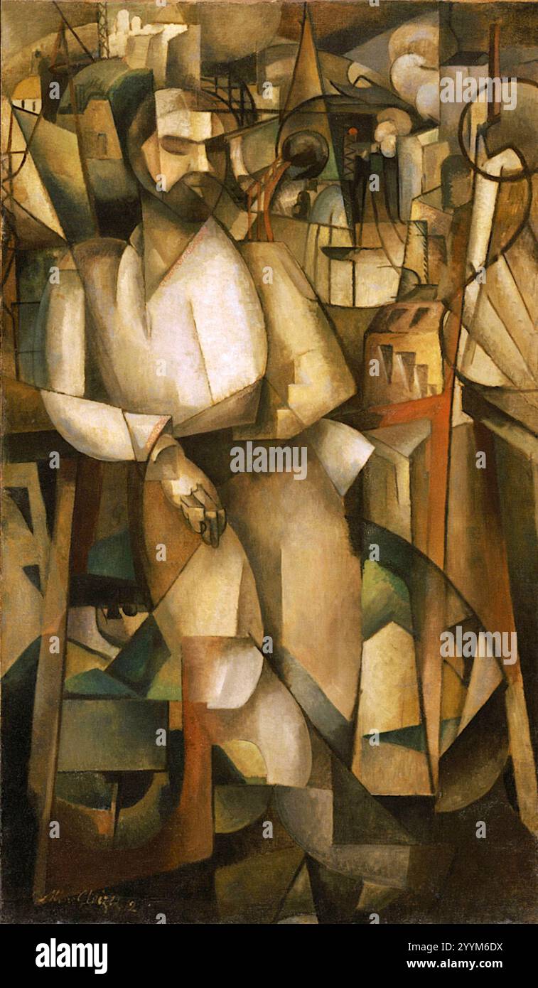 Albert Gleizes - The Man on the Balcony - 1912 Stock Photo - Alamy