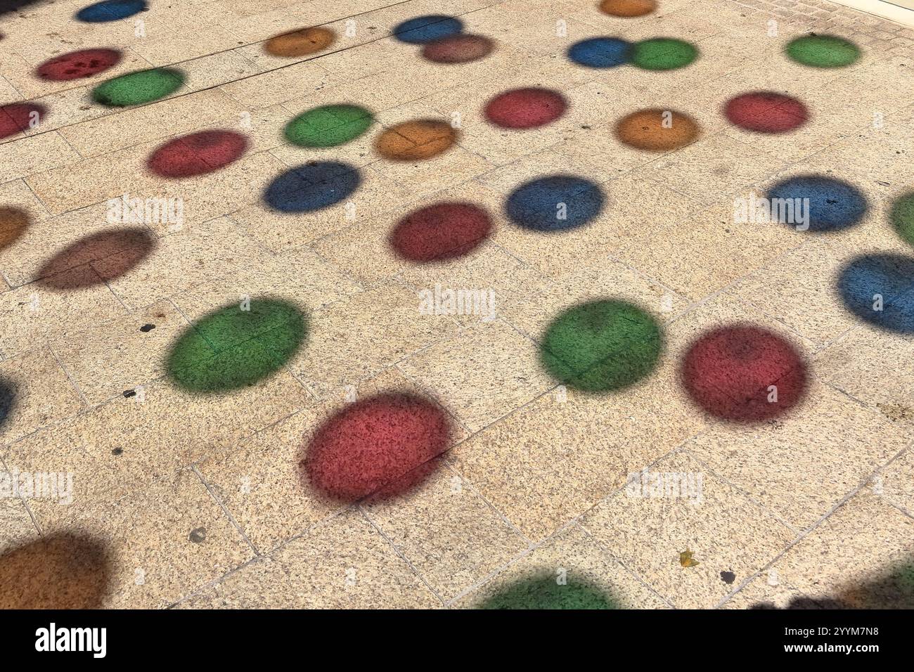 Vibrant and Colorful Spot Patterns Displayed on Textured Surface ...