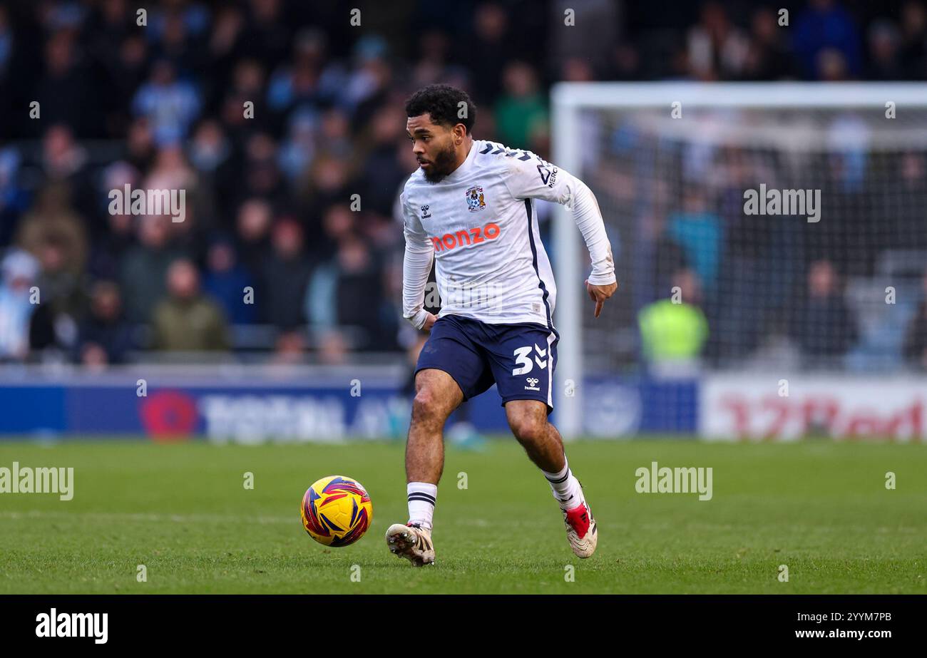 Coventry City's Jay Dasilva in action during the Sky Bet Championship ...
