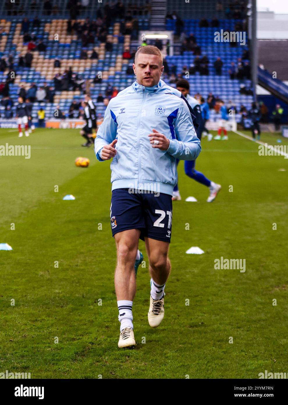 Coventry City's Jake Bidwell during their side’s warm up before the Sky ...