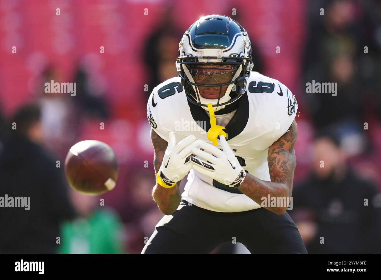 Philadelphia Eagles wide receiver DeVonta Smith (6) on the field before ...