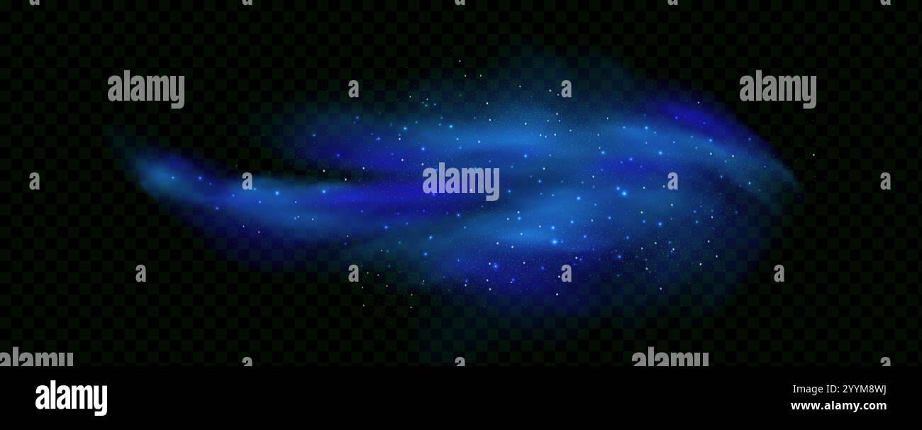 Starry neon magic dust.Realistic texture of fantastic smoke background ...