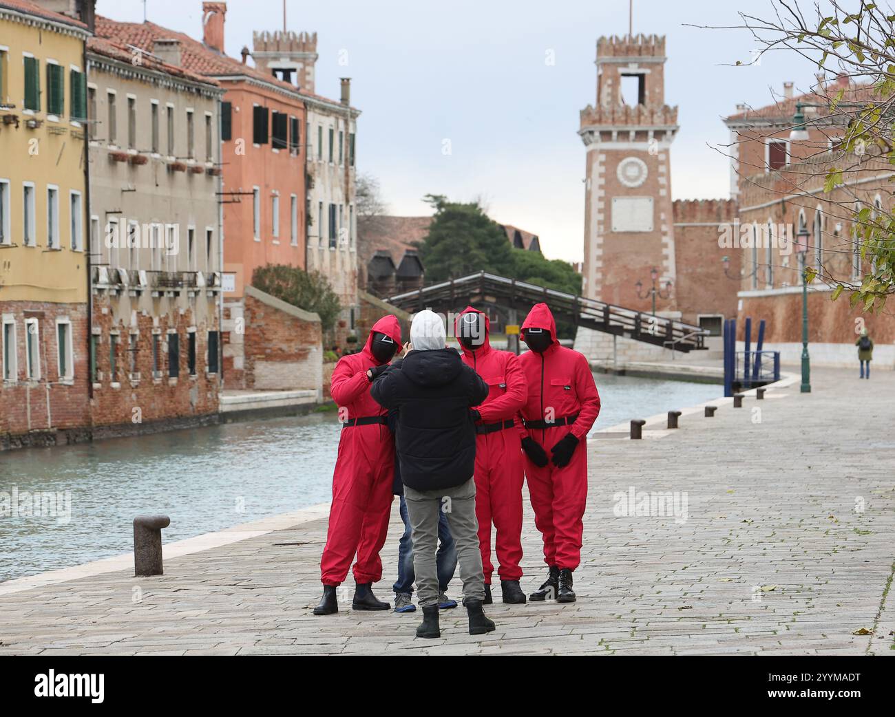 VENICE 20 DECEMBER 2024: In Venice the filming of the commercial for ...