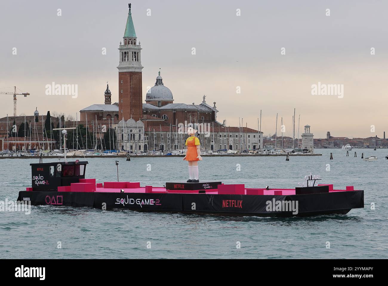VENICE 20 DECEMBER 2024: In Venice the filming of the commercial for ...