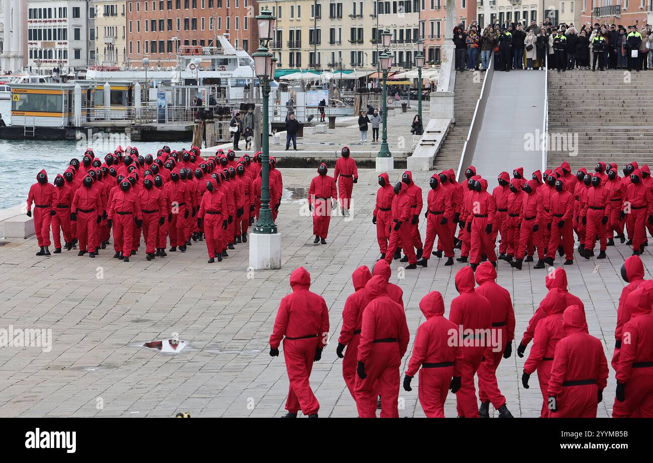 VENICE 20 DECEMBER 2024: In Venice the filming of the commercial for ...