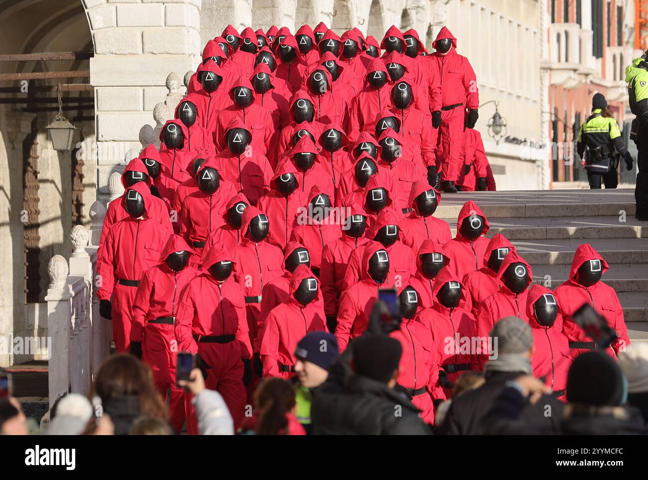 VENICE 20 DECEMBER 2024: In Venice the filming of the commercial for ...