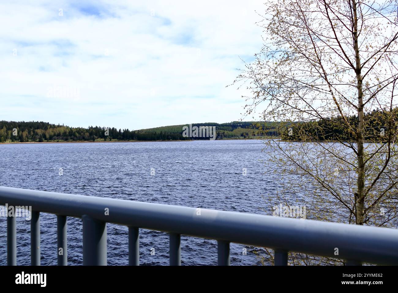Dam of the Flaje Reservoir in Czech Republic Stock Photo - Alamy
