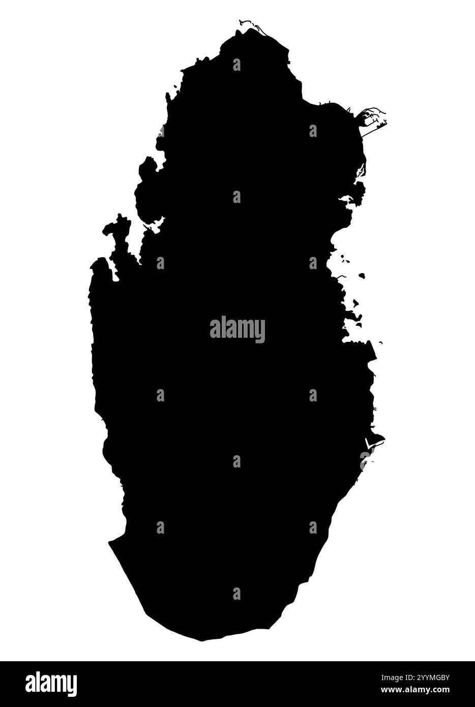 Qatar map Black and White Stock Photos & Images - Alamy